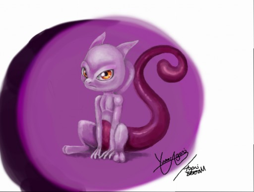 Colors Live - Chibi Mewtwo by agonizekrom