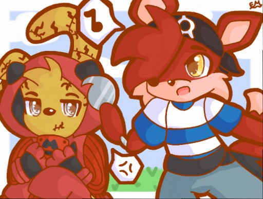 Colors Live - .:Magma Spring Trap and Aqua Foxy:. by EpicMaster3D