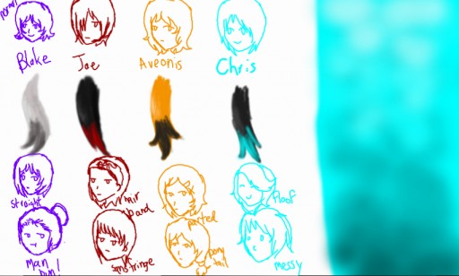 Colors Live - main male OC hair cheat sheet by MothMom