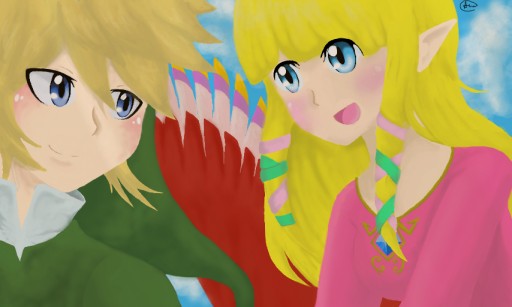 Colors Live - Link & Zelda by Tsubaki