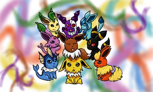 Colors Live - Eeveelutions by Rikku116