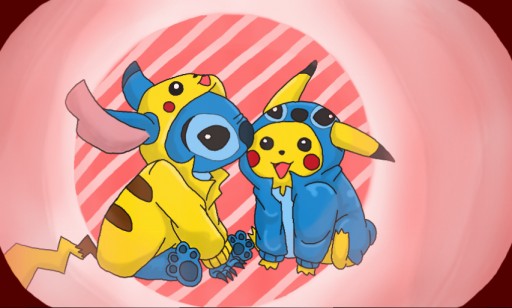 Colors Live - Pikachu and Stitch by KiraKirigakureKeinz