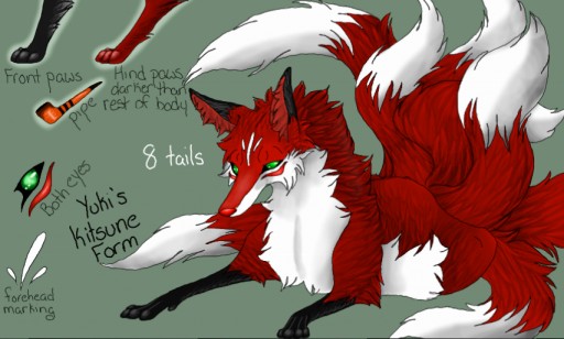 Colors Live - Yuki's Kitsune Reference by BloodHybrid