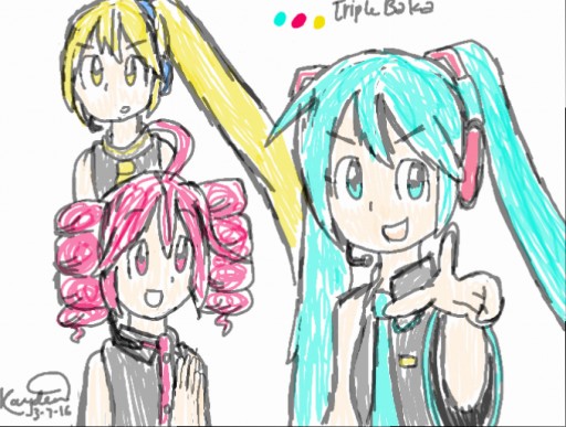 Colors Live - Triple Baka (sketch) by Gladion