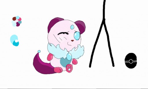 Colors Live - Flufter (Fluffy Otter Pokemon) by -Vivie-