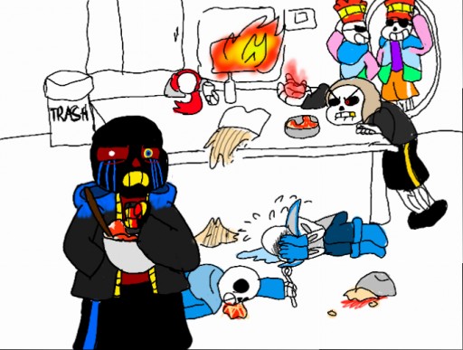 Sans Squad #3: cooking. : r/Undertale