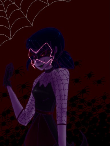 Colors Live - Akumatized Marinette/Ladybug by MangaAnon