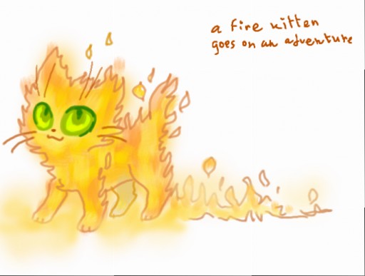Colors Live - A Fire Kitten by Unkey