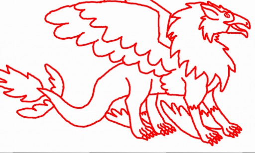 Colors Live - Gryphion Sketch by monkfishlover