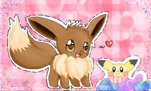Colors Live - Eevee's Snack Time by ChibiMint