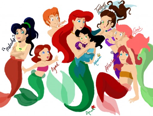 Colors Live - Ariel's family by Unshapenconch51