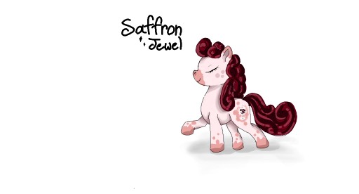 Colors Live - Saffron Jewel (First pony oc ever) by RanchRobin