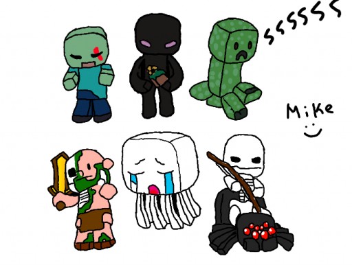 Colors Live - Minecraft mobs by Mike the drawer