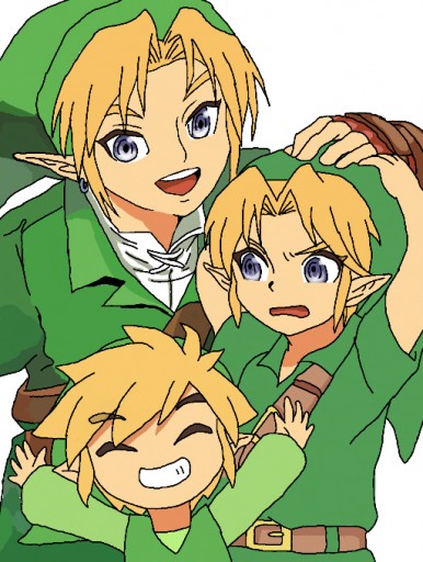 Colors Live - Link, Young Link and Toon Link by Camp4Da_Win