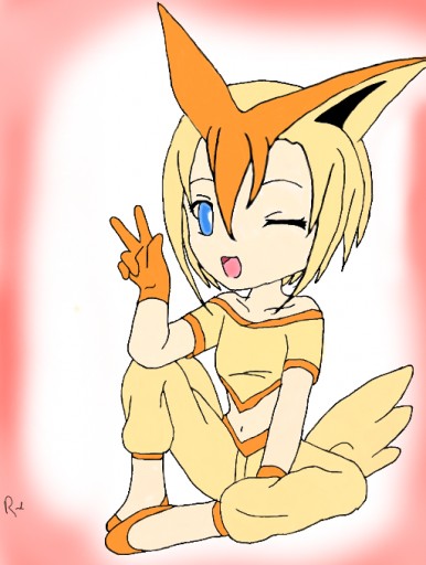 Colors Live - Victini human form by ThySkater