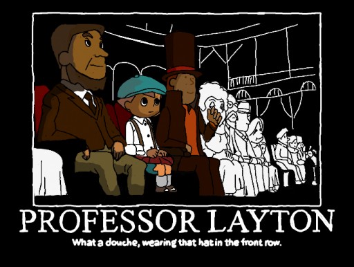 Colors Live - Professor Layton demotivational poster by AngryToonLink