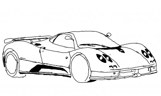 Pagani Zonda R Car Coloring Pictures Coloring Pages