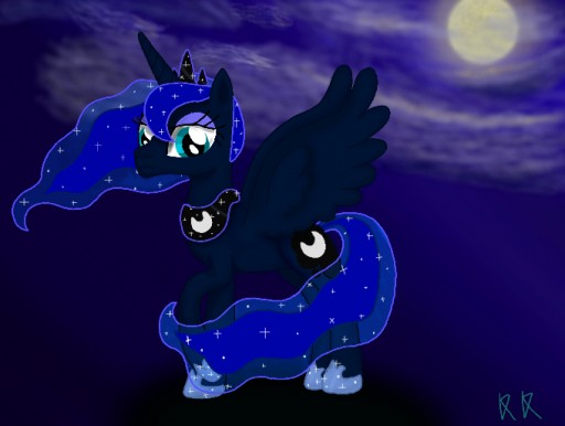 Colors Live - Princess Luna by Krazy Katt111