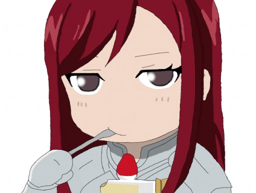 Colors Live - Erza Scarlet Chibi by Link_O2H