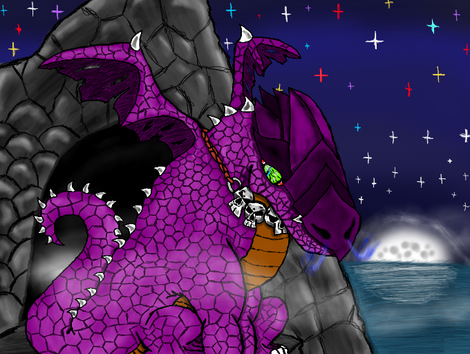 Colors Live - Dark Magic Dragon by JLWolf