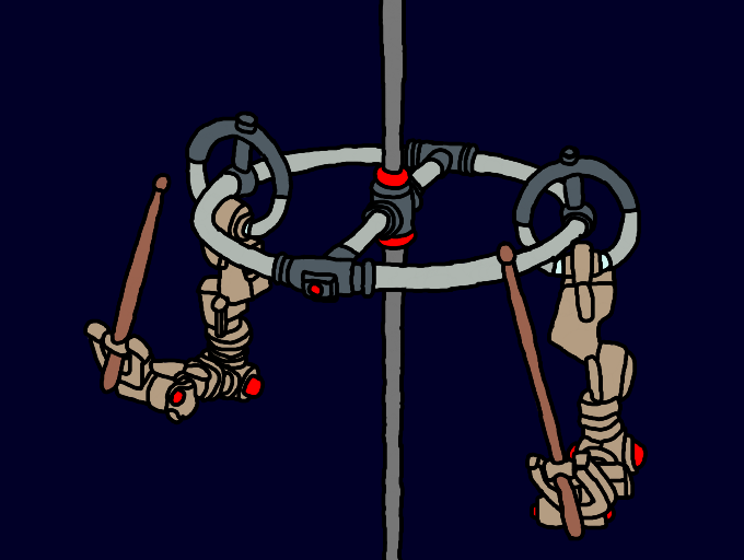 Colors Live - Gyro Drummer From Gyro Drums On Animusic by Bonsai_Potted_Boy