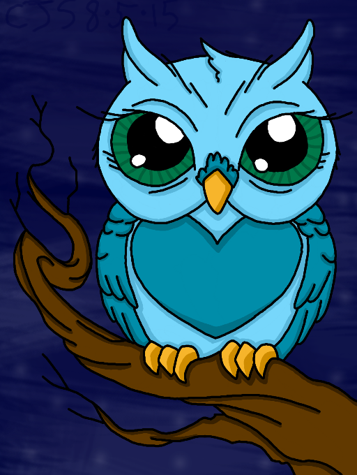 Colors Live - Teal Owl by MissiesGirl