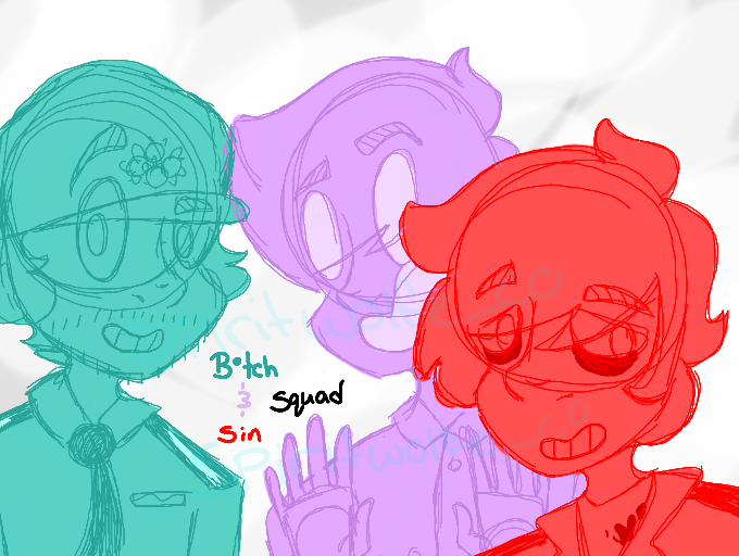 Colors Live - Teh B-tch/sin squad by Spiritwolfe_Co