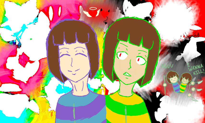 Colors Live - Frisk and Chara by RitaUchihaUzumaki