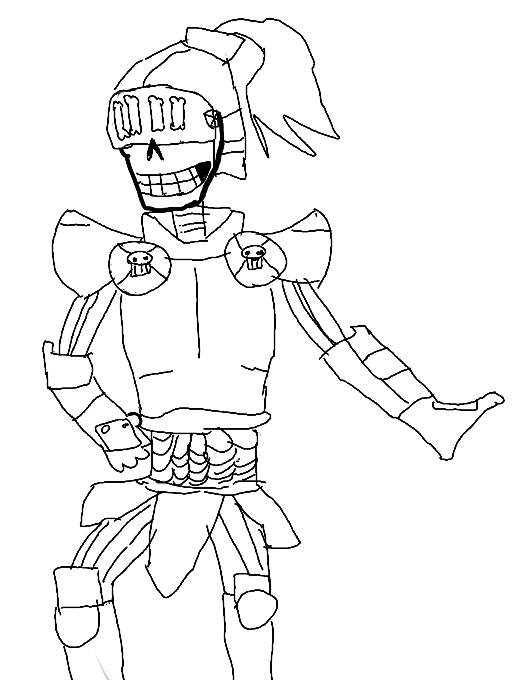 Colors Live - Papyrus Royal Guard armour by wariotime99