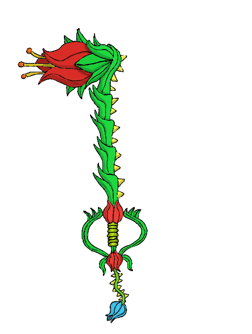 Colors Live - Flower Keyblade by unholyknight1995