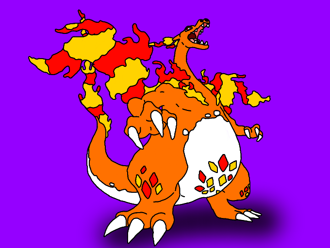 Colors Live - Mega Charizard Flaming Wing Form by Bonsai_Potted_Boy