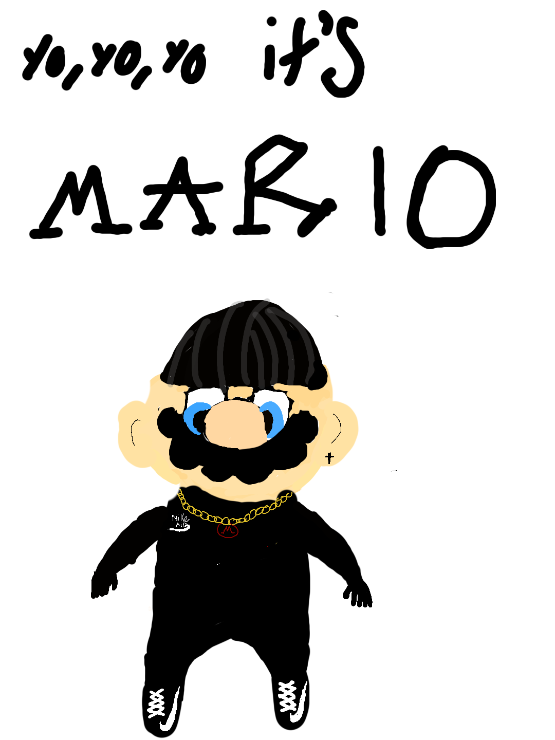 Mario Gangster Drawing