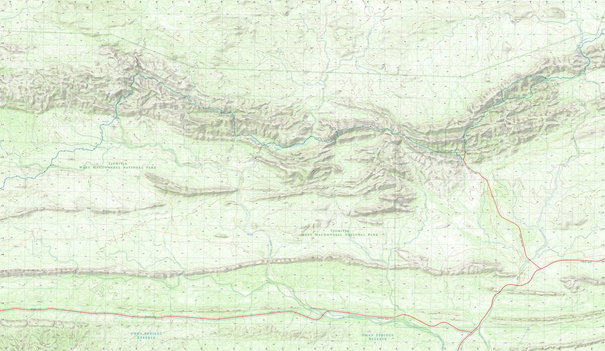 Macdonnell Range Map