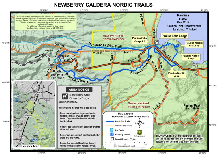 Newberry National Volcanic Monument Map