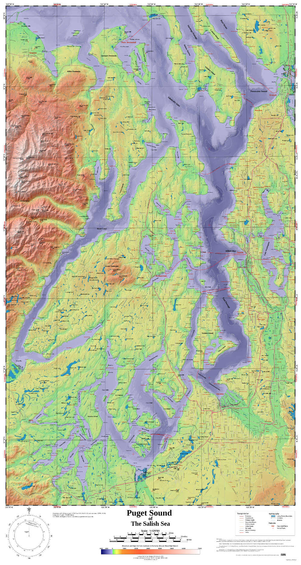 Puget Sound Area Map