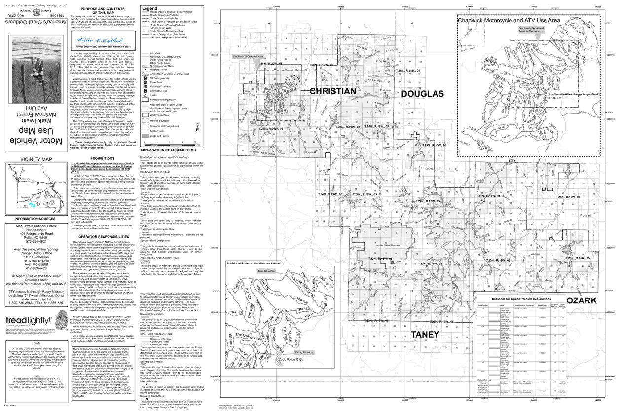 Mark Twain Missouri Map
