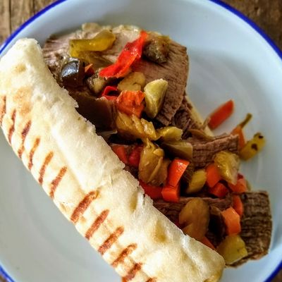 Italian Beef Rolls with Giardiniera recipe