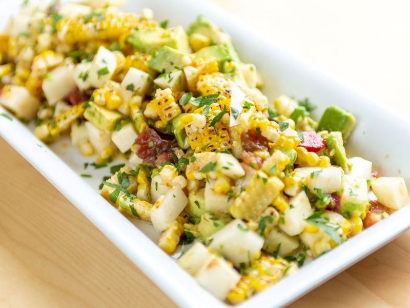 Roasted Corn & Jicama Ceviche recipe