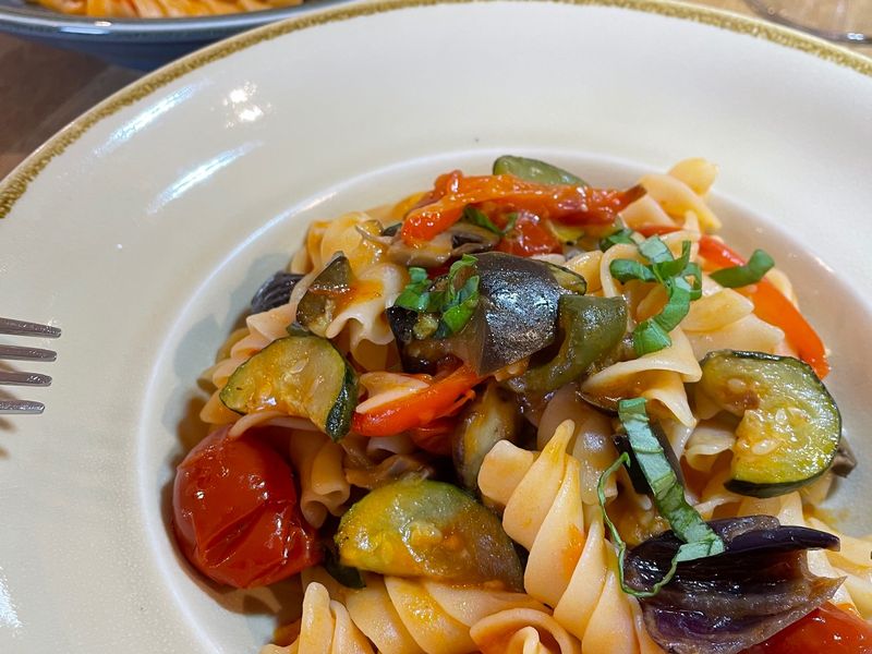 Fusilloni Giganti alla Mediterraneo recipe