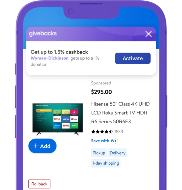 Givebacks - Get Cashback for You & Your Cause