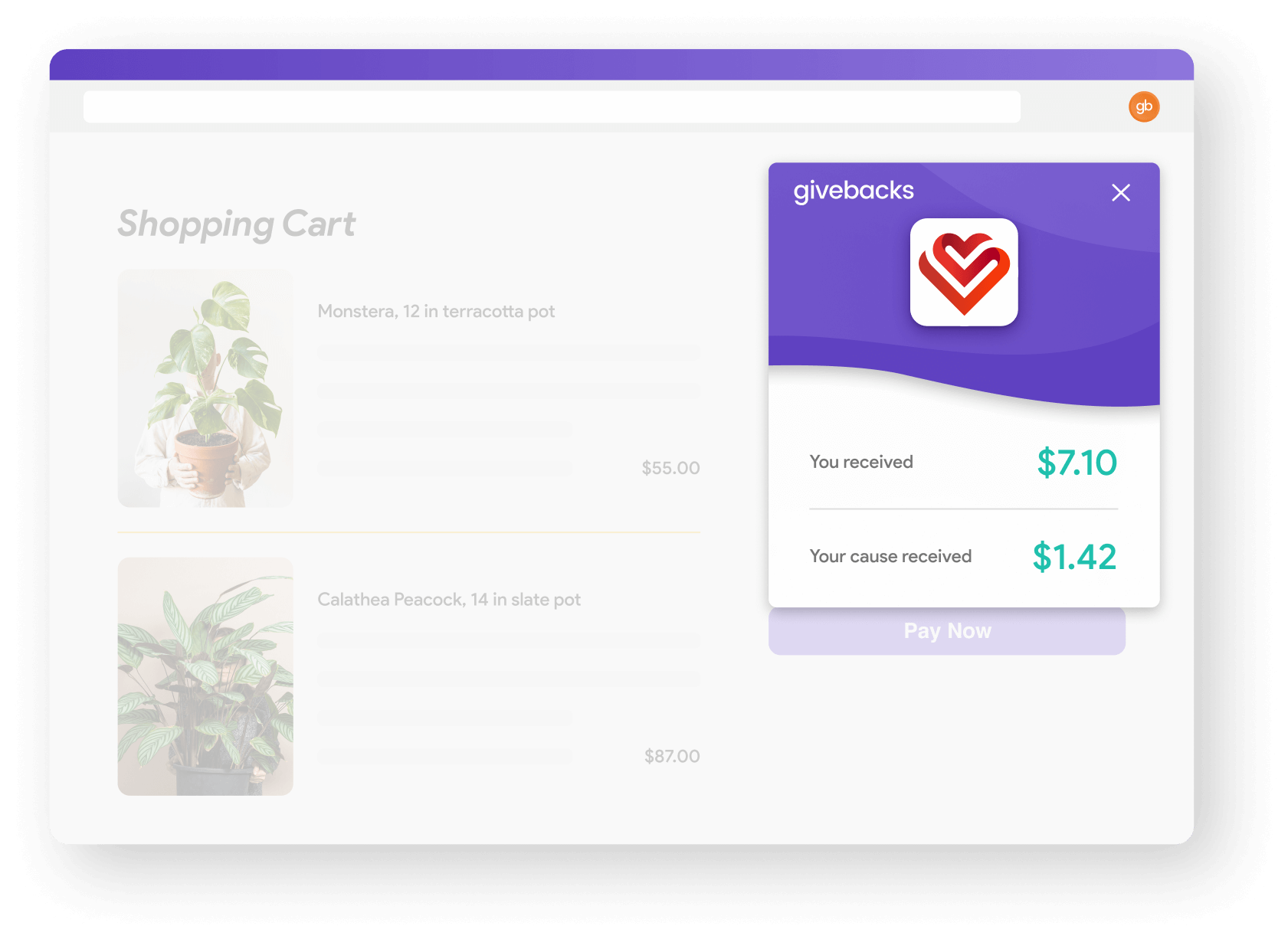 Givebacks - Get Cashback for You & Your Cause