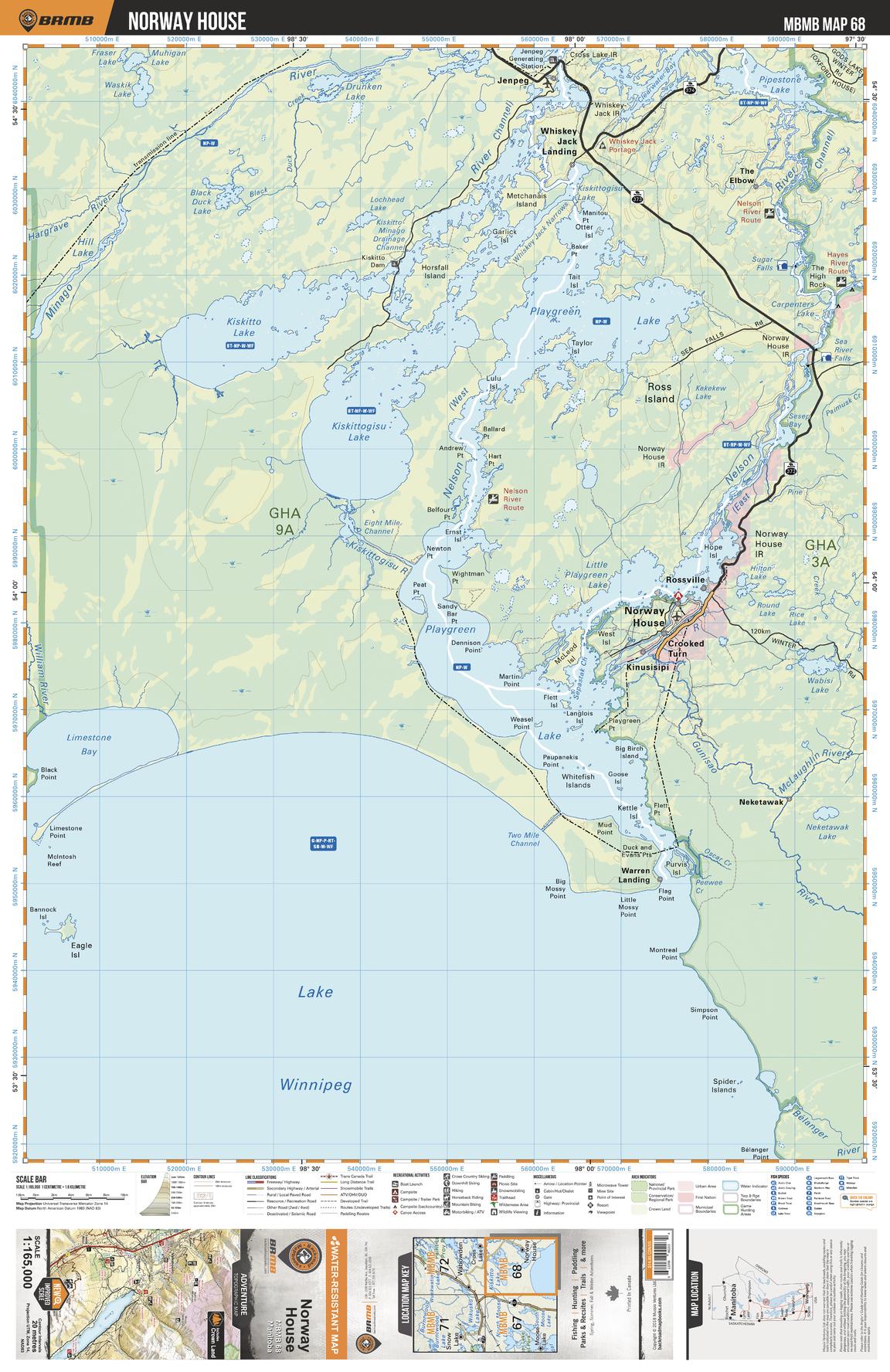 Backroad Mapbooks, MBMB68 Norway House - Manitoba Backroad Mapbook Topo ...