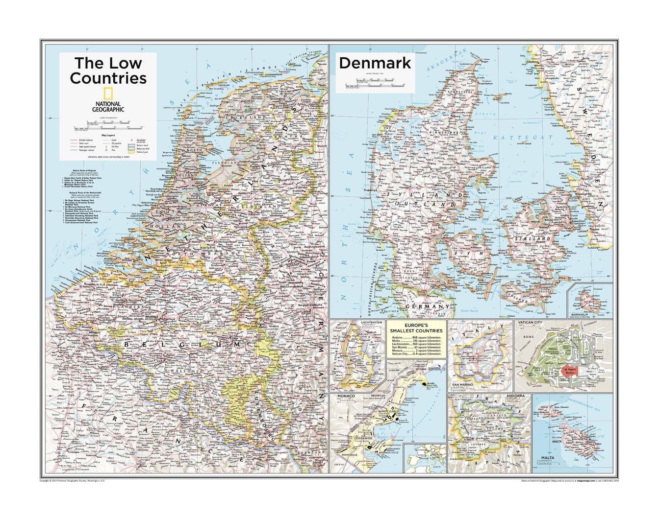 The Low Countries, Denmark, and Europe’s Smallest Countries : XYZ Maps