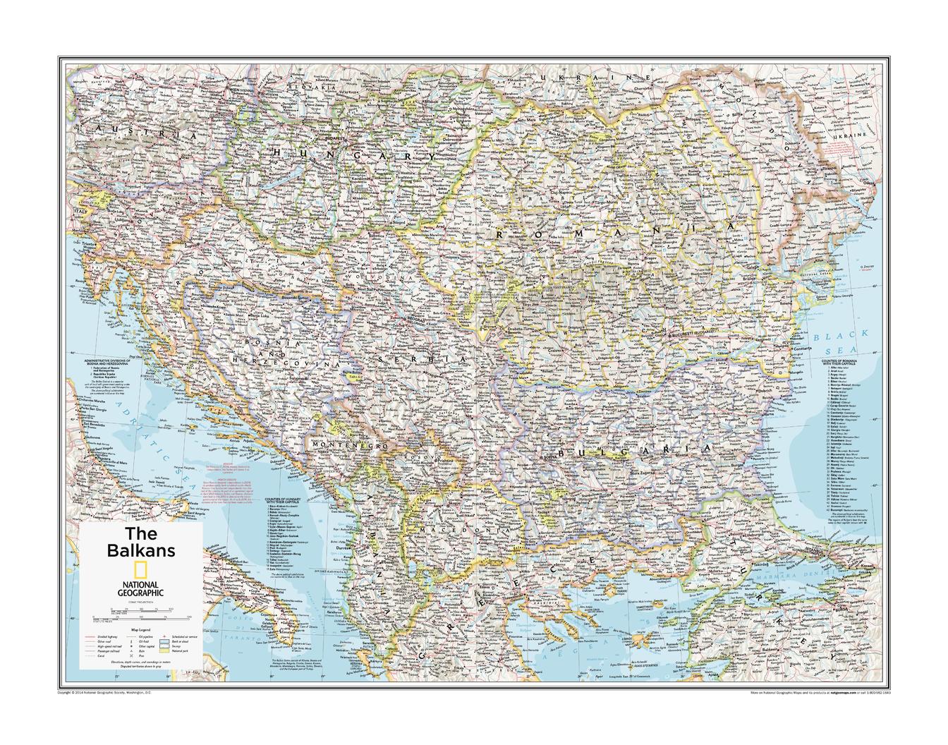 The Balkans : XYZ Maps