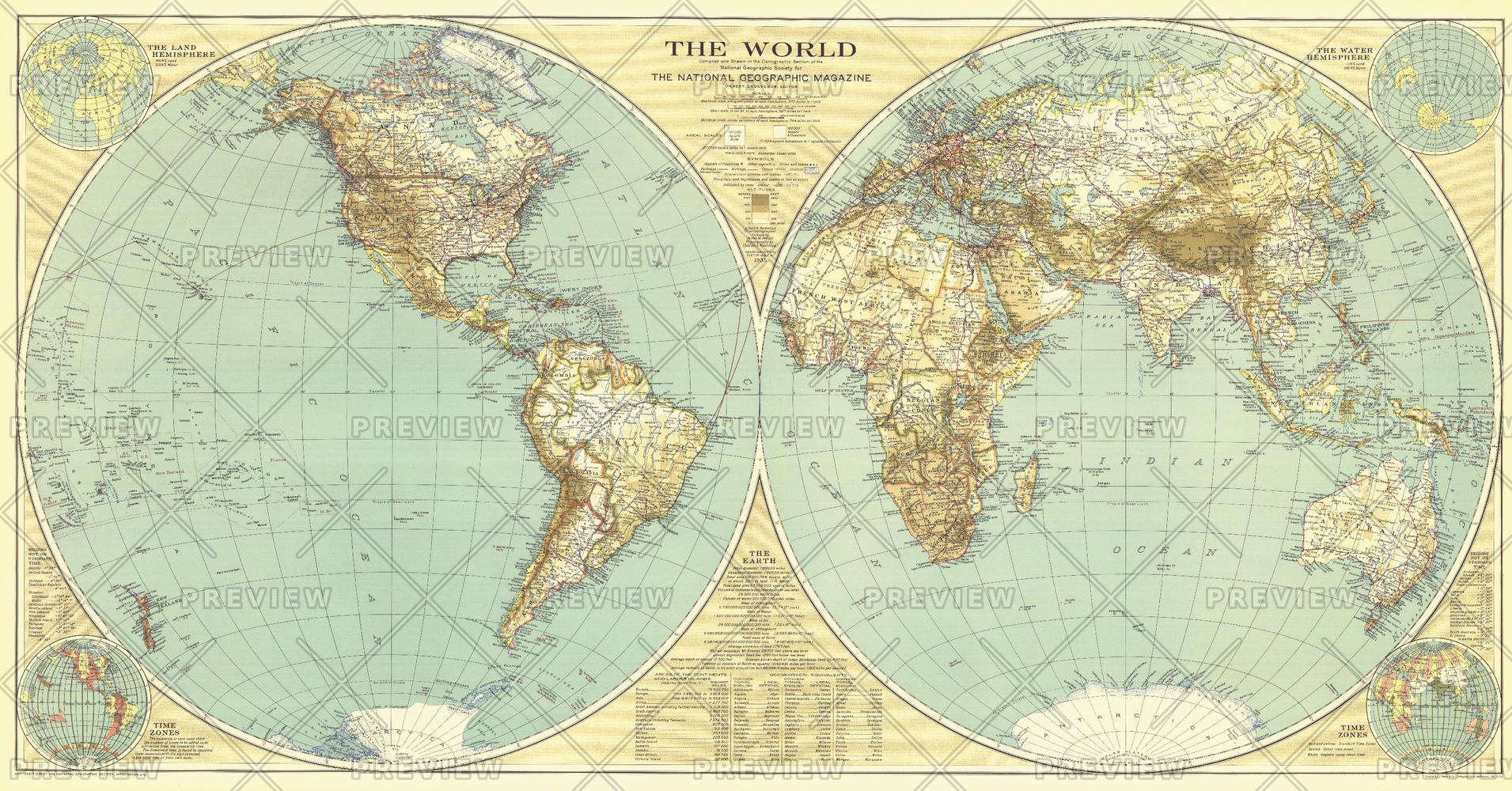 World - Published 1935 : XYZ Maps