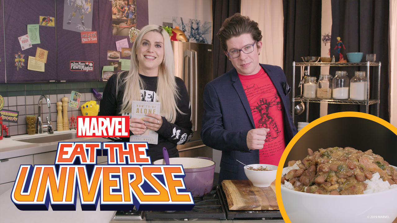 Gambit and Rogue's Rice and Beans with Lane Moore | Eat The Universe ...