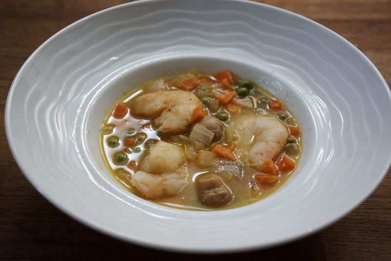 Sous Vide Shrimp and Pumpkin Soup Recipe