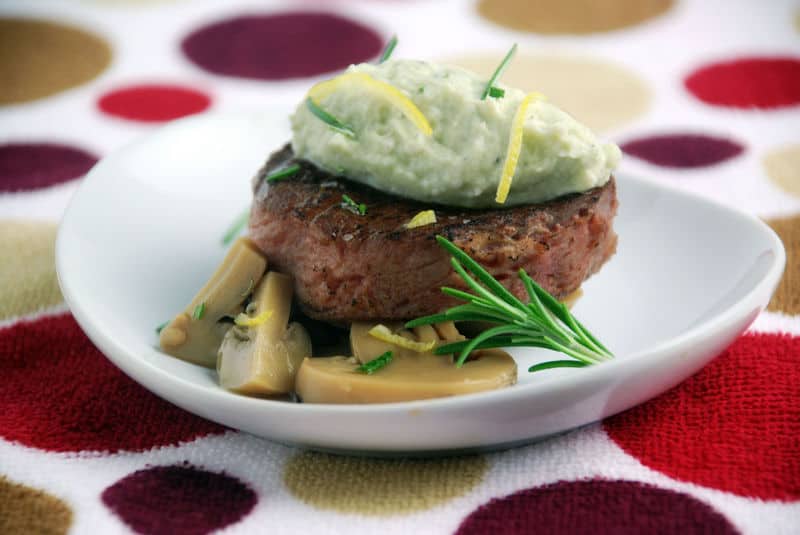 Sous Vide Filet Mignon Recipe with Blue Cheese Mousse