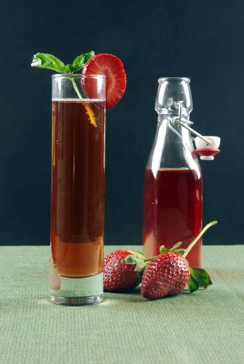 Strawberry Basil Rum Fizz Recipe