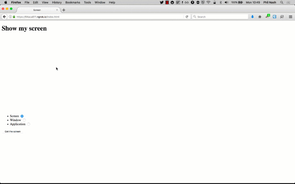 Screen capture in Firefox - Twilio